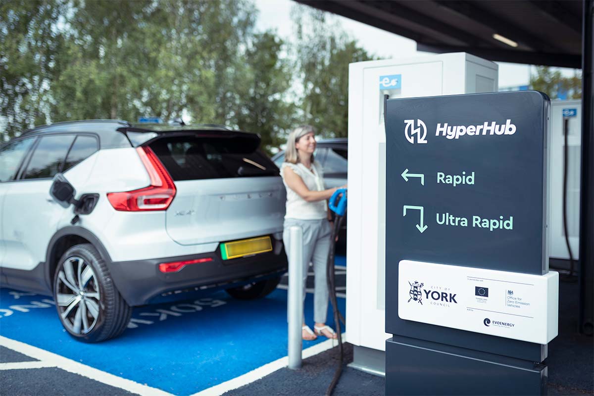 Evo Energy’s HyperHub, one of the largest EV charging hubs in Northern ...