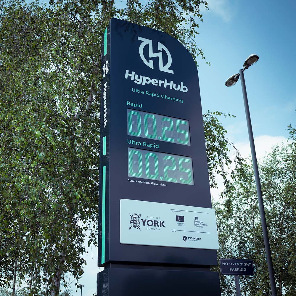 Evo Energy’s HyperHub, one of the largest EV charging hubs in Northern ...